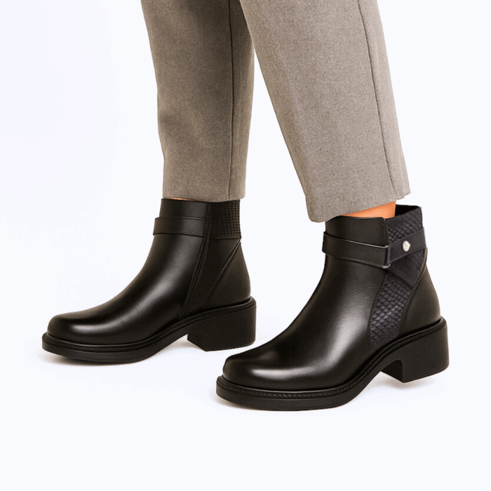 Zapatilla Keady Totem – de cuero con elástico – Zapatos Comodos